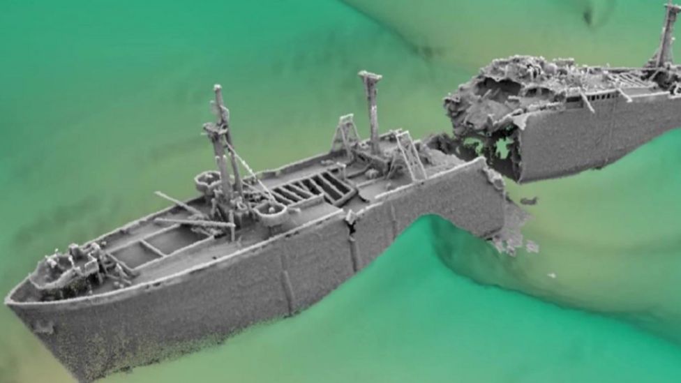 Shipwreck off Alderney identified as steamship Virago - BBC News