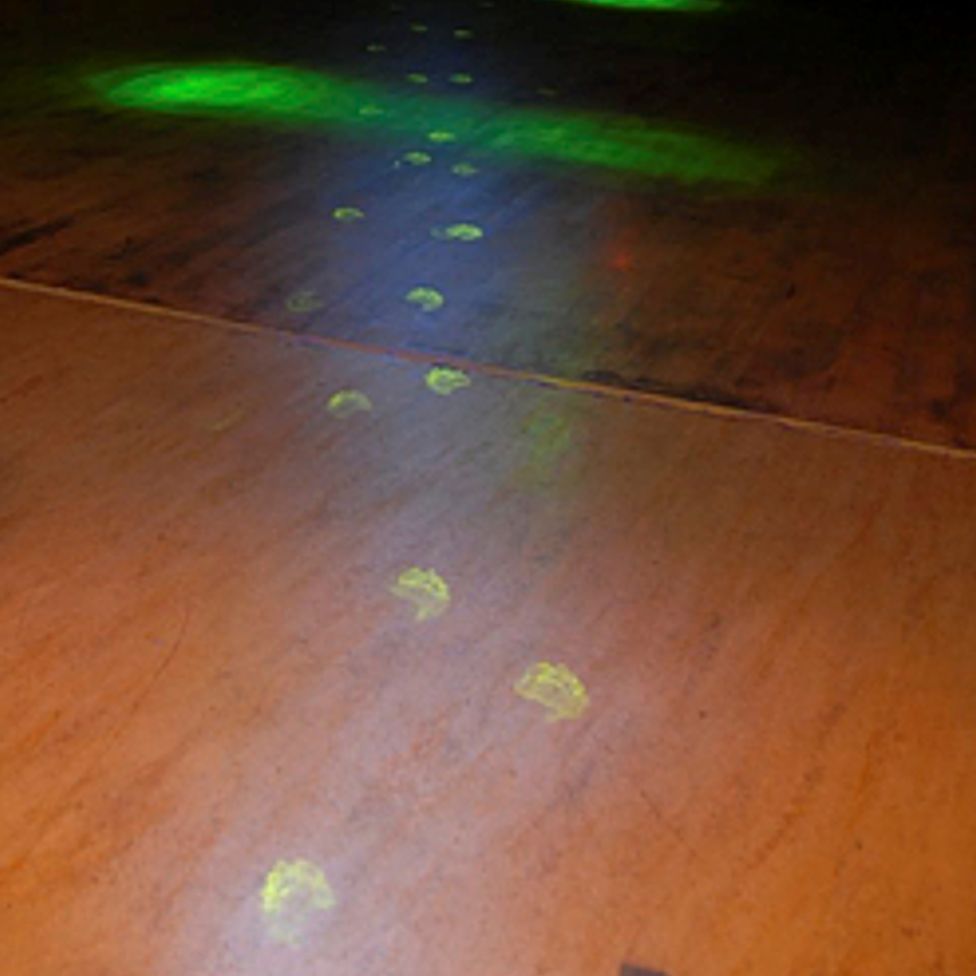 Barefoot burglar sprayed with UV paint in Ludlow break-in - BBC News