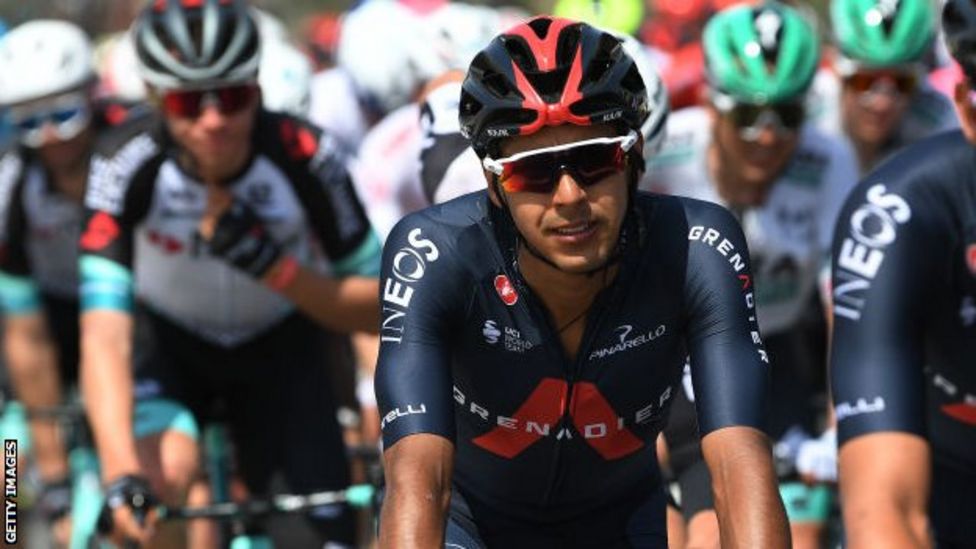 Ineos Grenadiers' Brandon Rivera in hospital after crash - BBC Sport