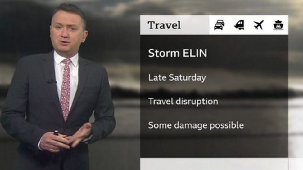 Storm Elin, Storm Fergus duo lash UK with wet and windy weather - BBC News
