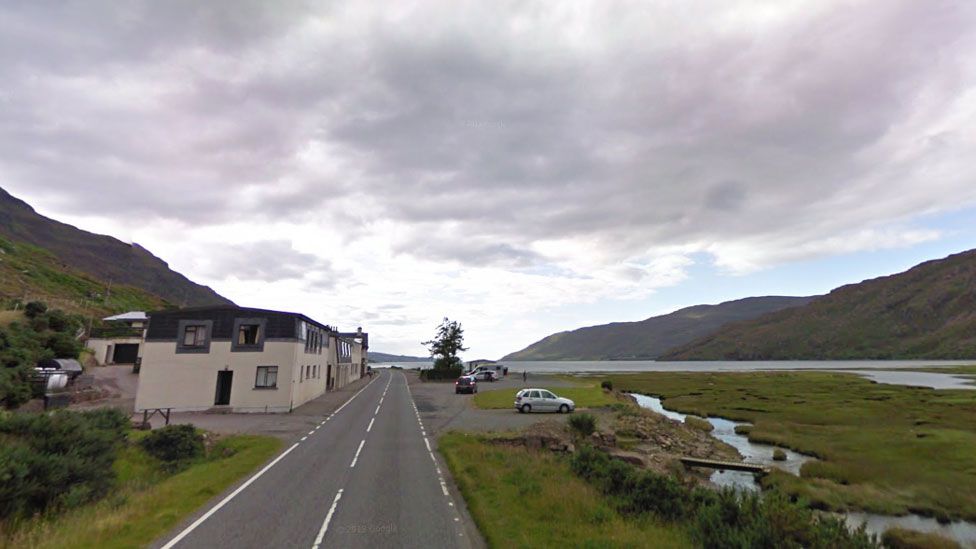 Landslide closed A832 between Braemore and Dundonnell - BBC News