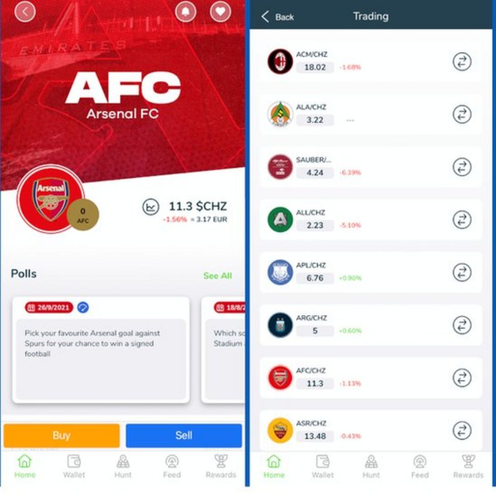Football fans spending millions on club crypto-tokens - BBC News
