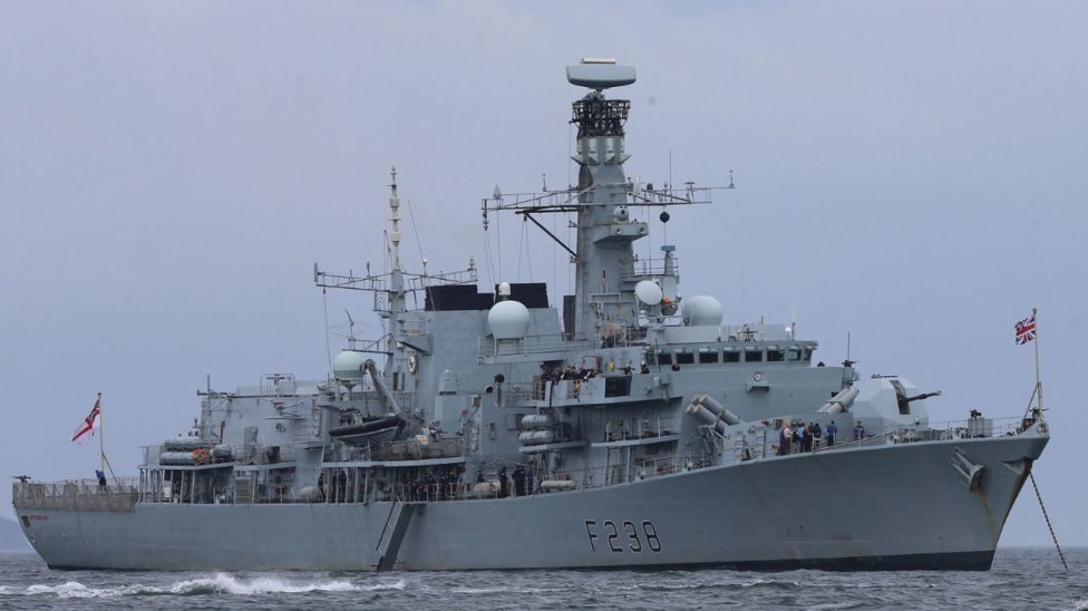 HMS Northumberland returns to River Tyne for open day - BBC News
