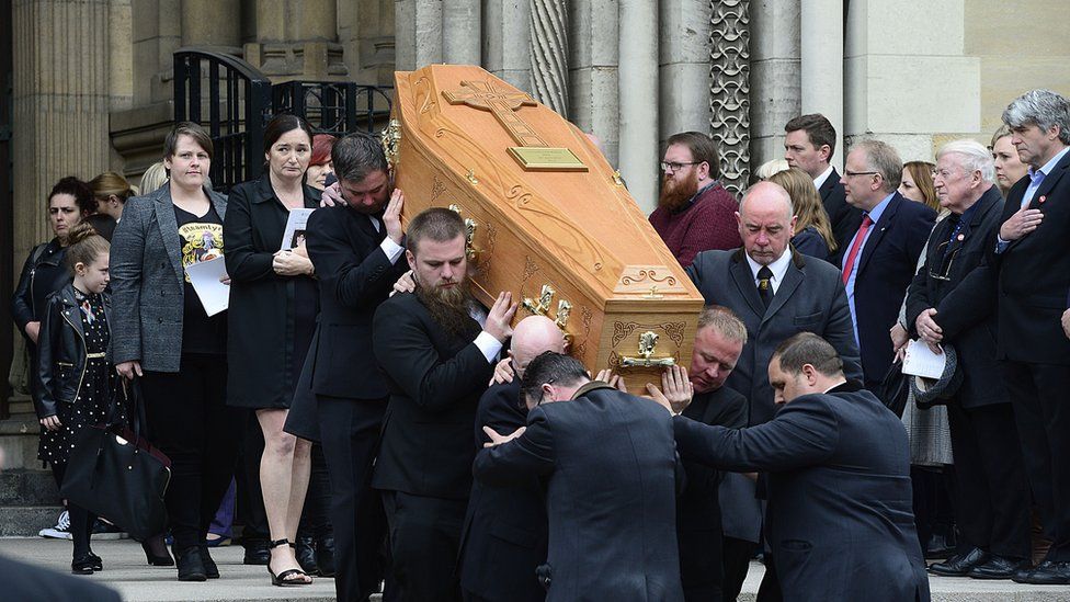 NI paper review: 'Tears and laughter' at Lyra McKee funeral - BBC News