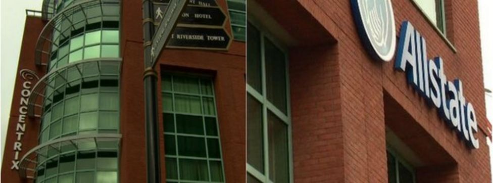 Concentrix and Allstate in Belfast headquarters dispute - BBC News