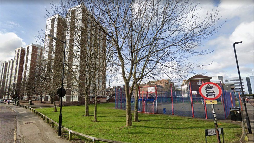 Police called to Newcastle councillor cutting play area lock - BBC News