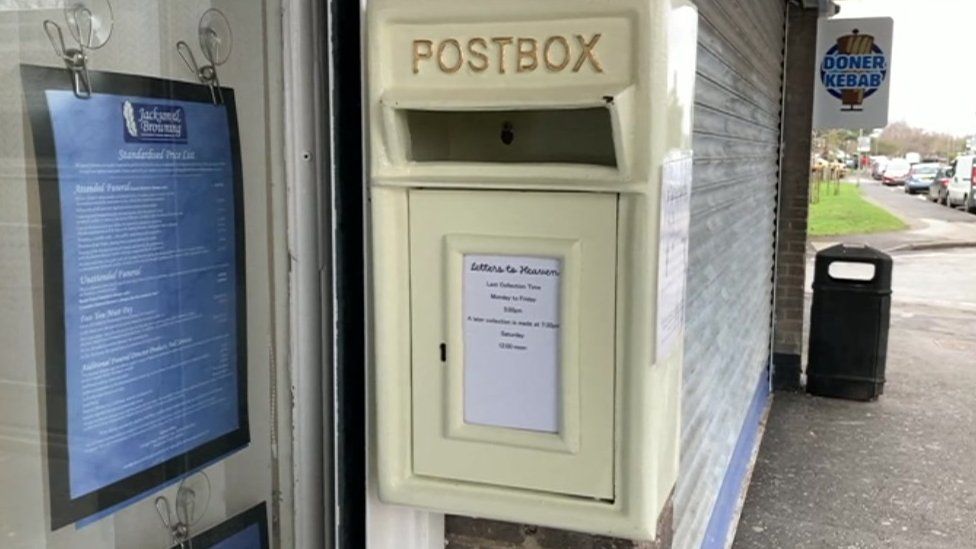 Letters To Heaven White Postboxes Installed In Sheffield BBC News