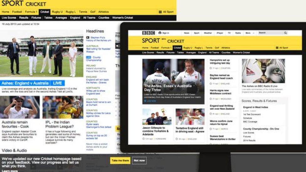 Changes to BBC Sport cricket and rugby union indexes - BBC Sport