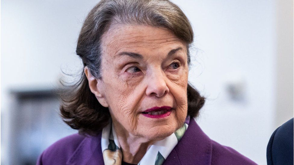 Dianne Feinstein: Democrats call on Senator Dianne Feinstein to resign - BBC News