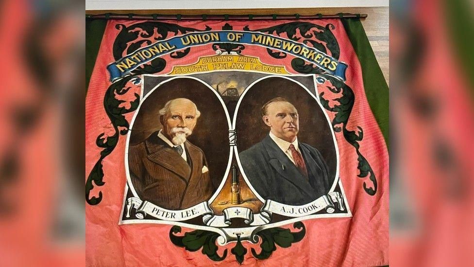 Campaign to restore and return South Pelaw mining banner - BBC News