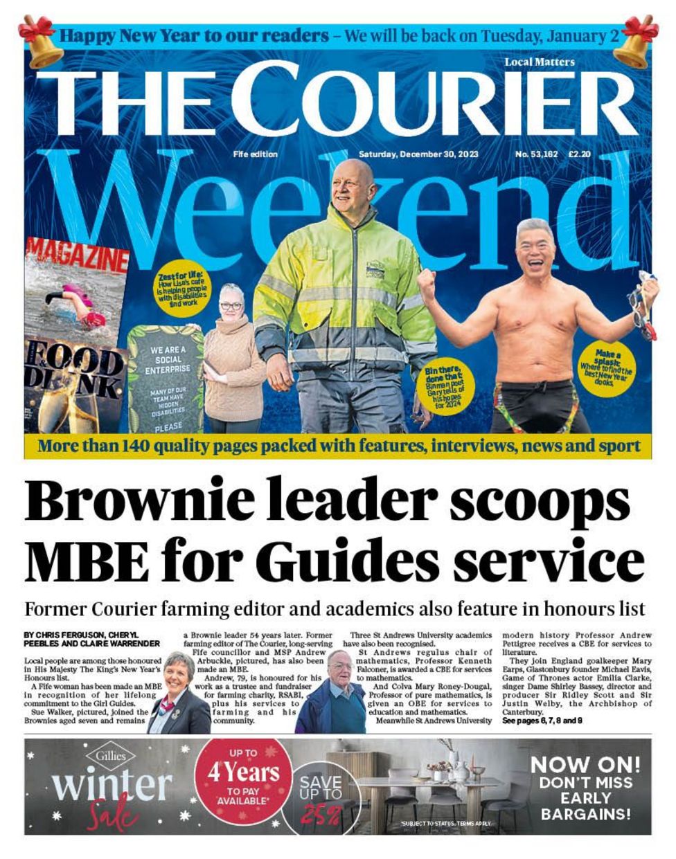 E. coli cheese death and New Year Honours list - BBC News