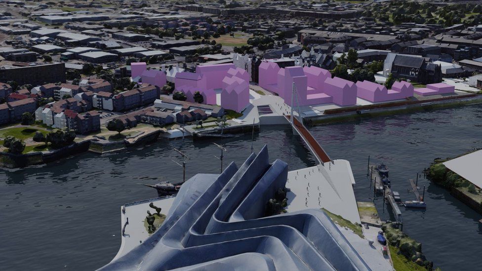 New bridge connecting Govan-Partick sails into Glasgow - BBC News