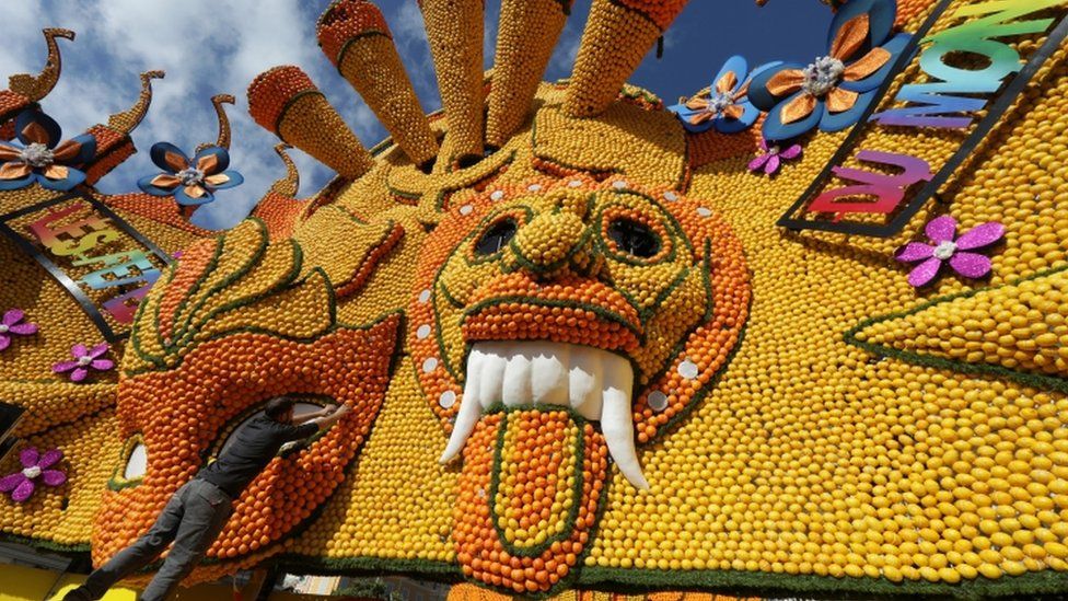 Lemon Festival: The zest sculptures you've ever seen! - BBC Newsround