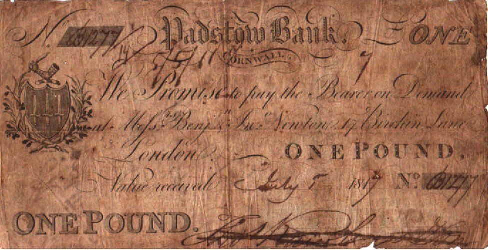 Stolen 200-year-old bank note returned 33 years later - BBC News