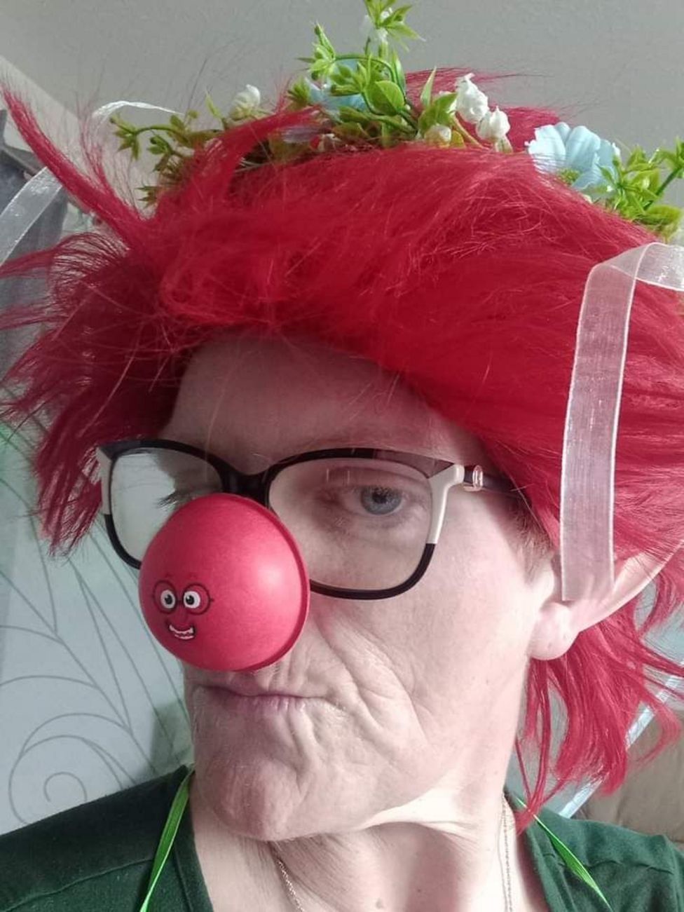 Ulverston lollipop lady dons fancy dress for St Mary's hospice - BBC News