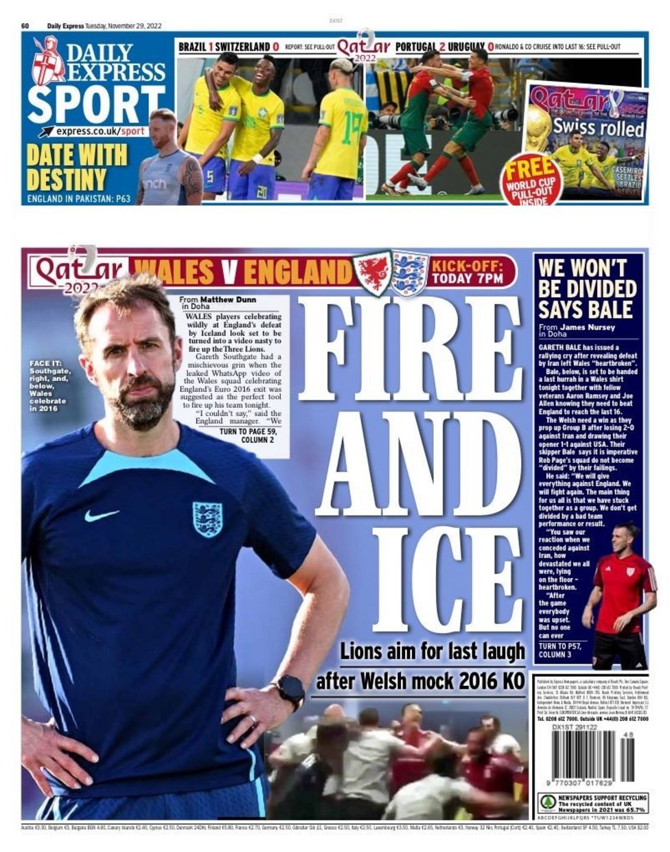 Tuesday's papers - BBC Sport