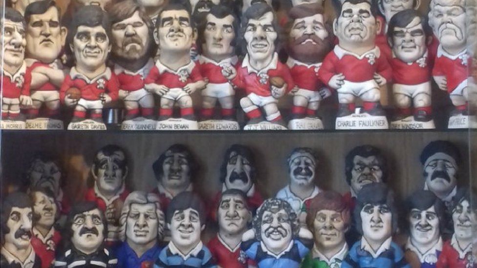 Rugby superfan amasses £100k Groggs figure collection - BBC News