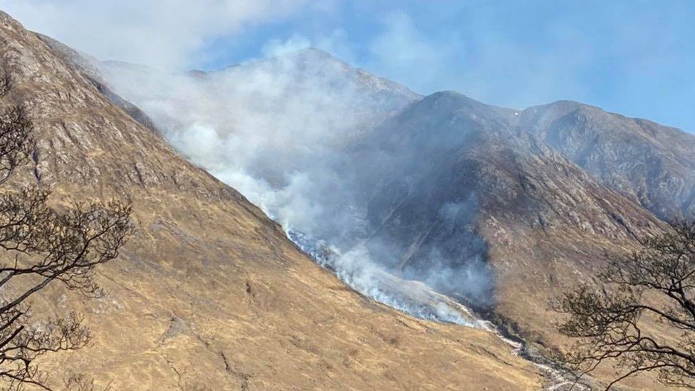 Couple lose home after fire on Isle of Coll - BBC News