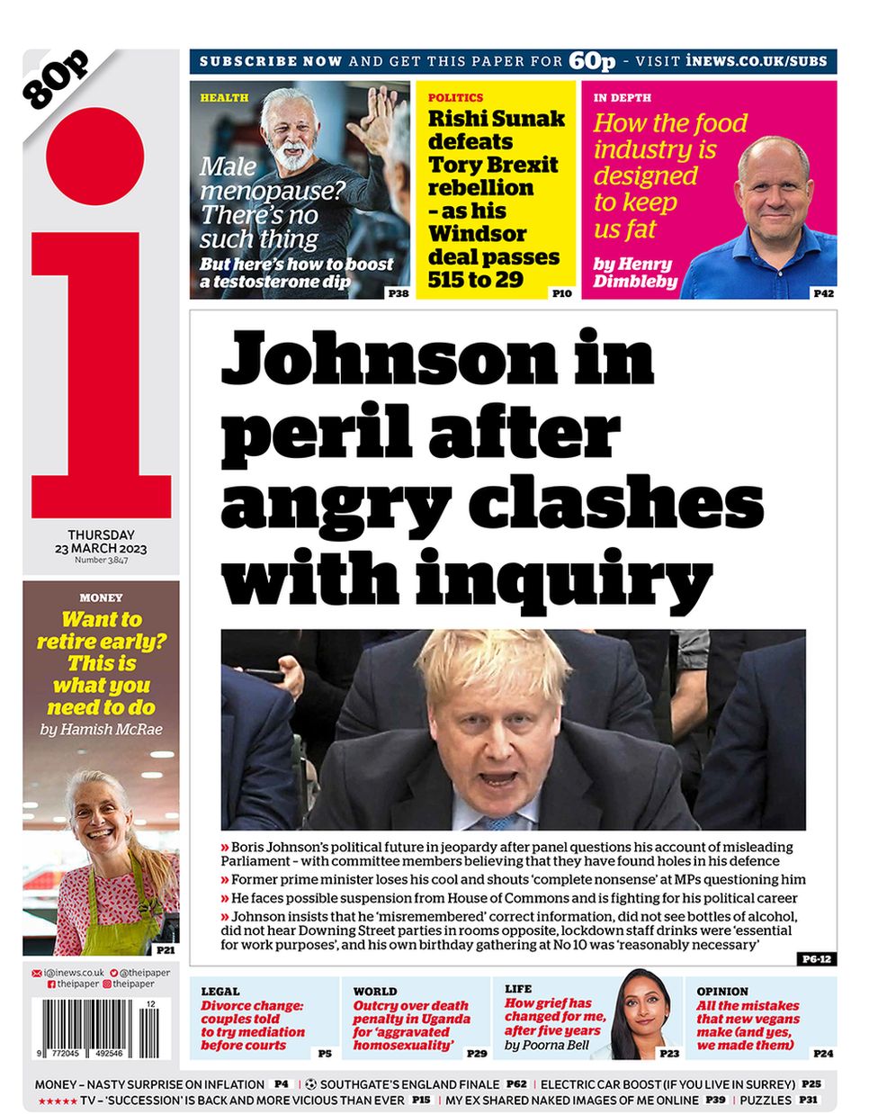 'Johnson in peril' as he 'fights for his future' - BBC News