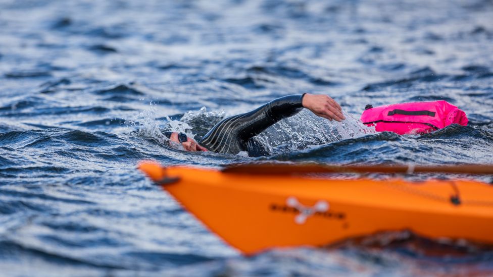 Kessock Ferry Swim returns after 50 years - BBC News