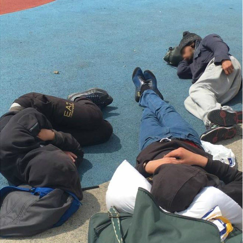 Salford playground 'drug den' concerns raised by toddler's mother - BBC ...