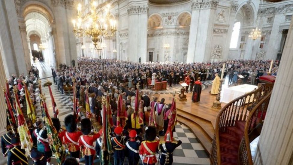 Battle of Waterloo service attended by Royal Family - BBC News