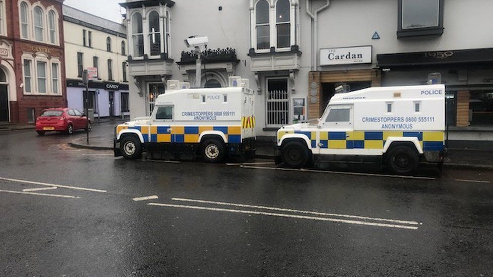 Six in court over illegal republican parade in Lurgan - BBC News