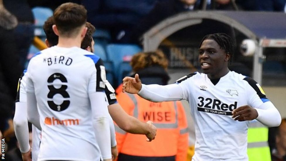 Millwall 1-1 Derby County: Rams hang on for point after Nathan Byrne ...