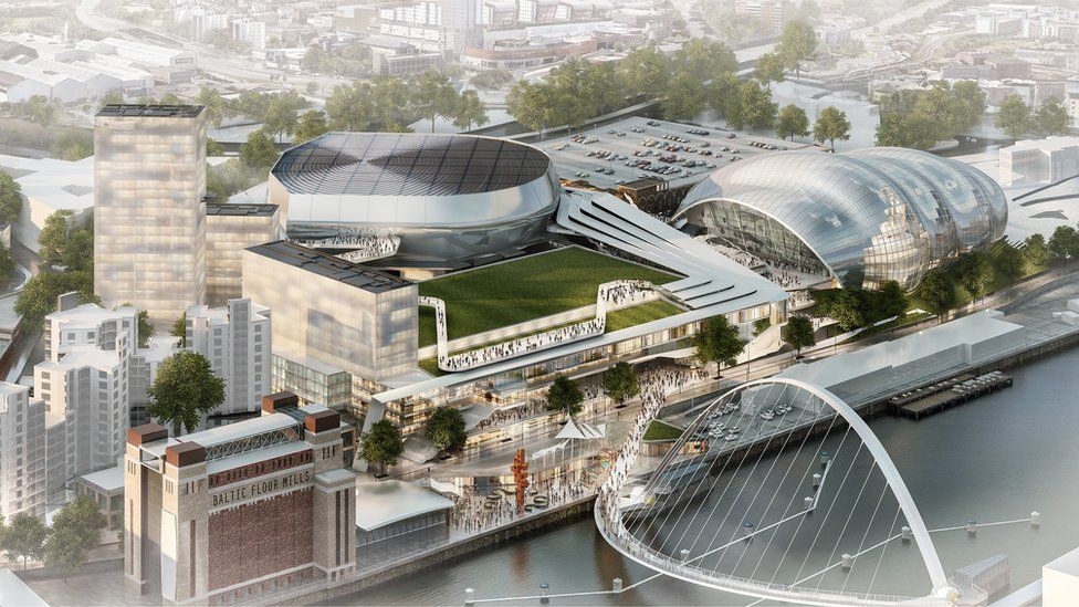 Gateshead Quays arts and leisure complex design revealed - BBC News