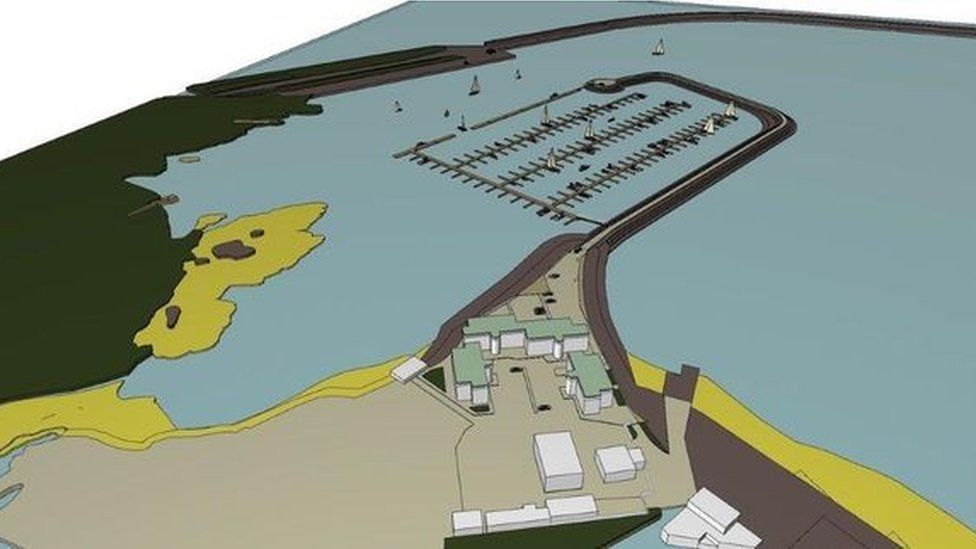 Holyhead Marina rebuild plans to withstand another Storm Emma - BBC News