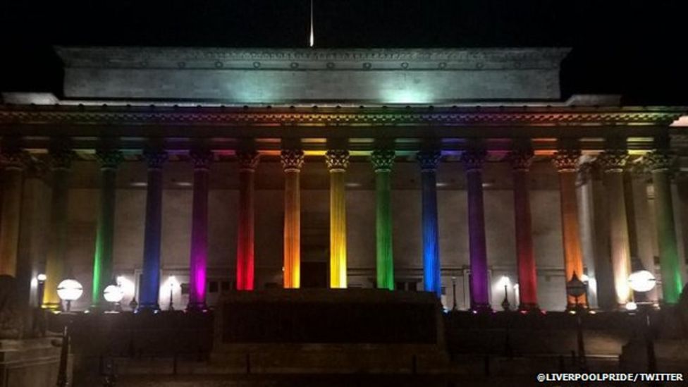 Liverpool Pride march takes place to celebrate LGBT community - BBC News