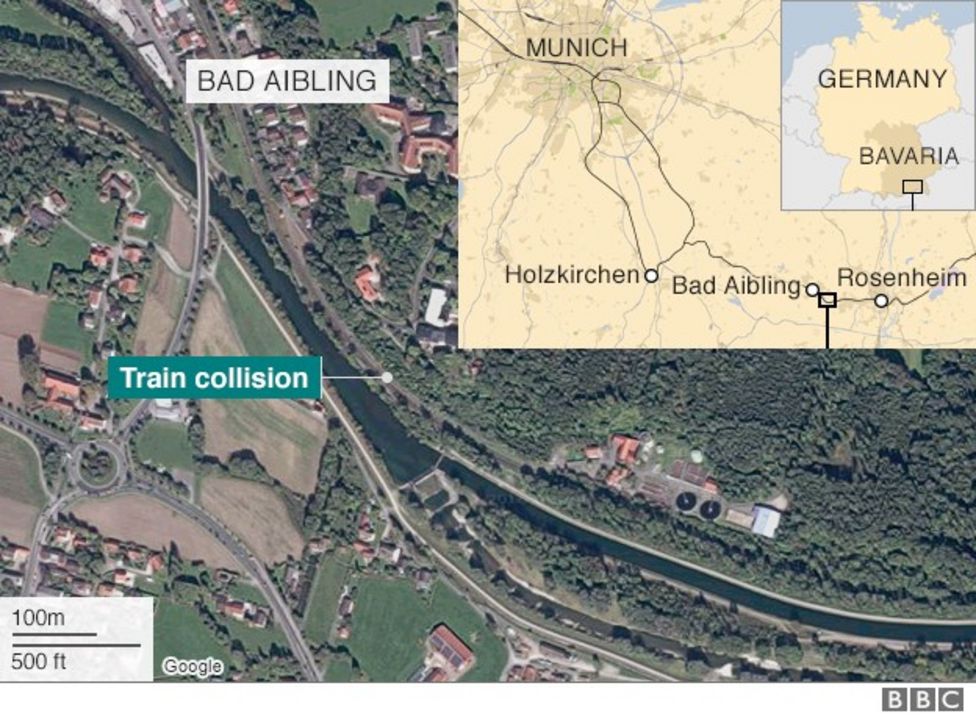 Germany train crash: Several killed near Bavarian town of Bad Aibling ...
