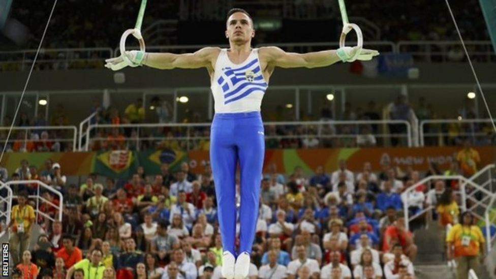 Rio Olympics 2016: Greece's Eleftherios Petrounias wins gymnastics ...