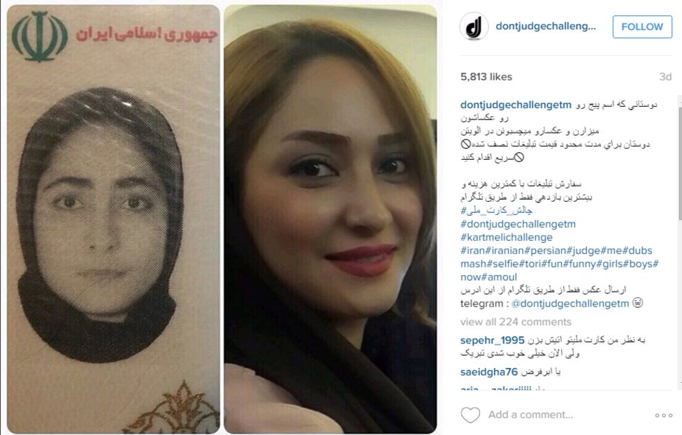 The 'ID card challenge' asks Iranians who they really are - BBC News