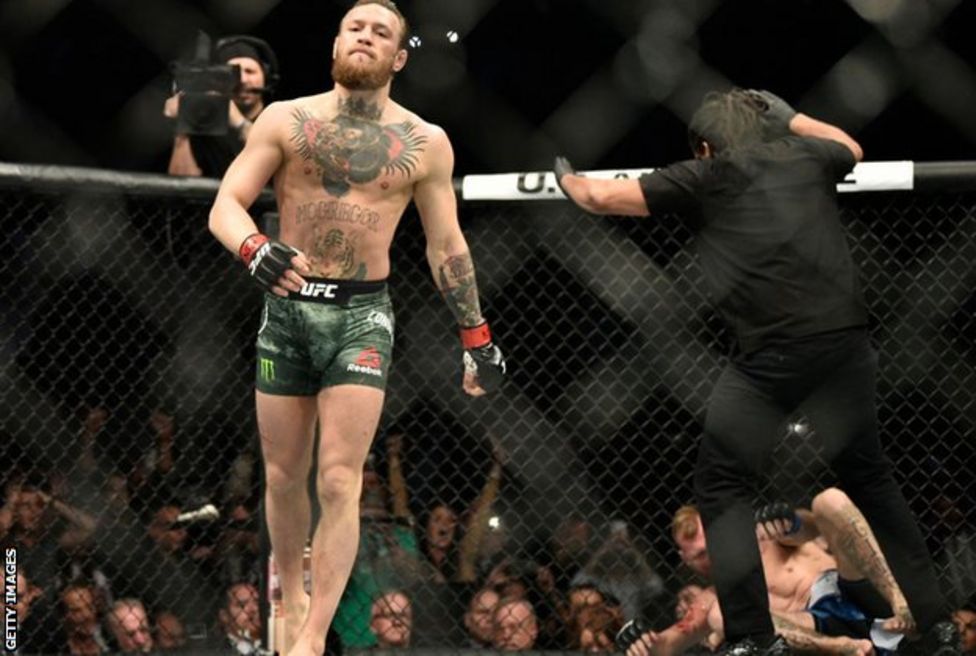 Conor McGregor 'accepts' date to fight Dustin Poirier in Texas - BBC Sport