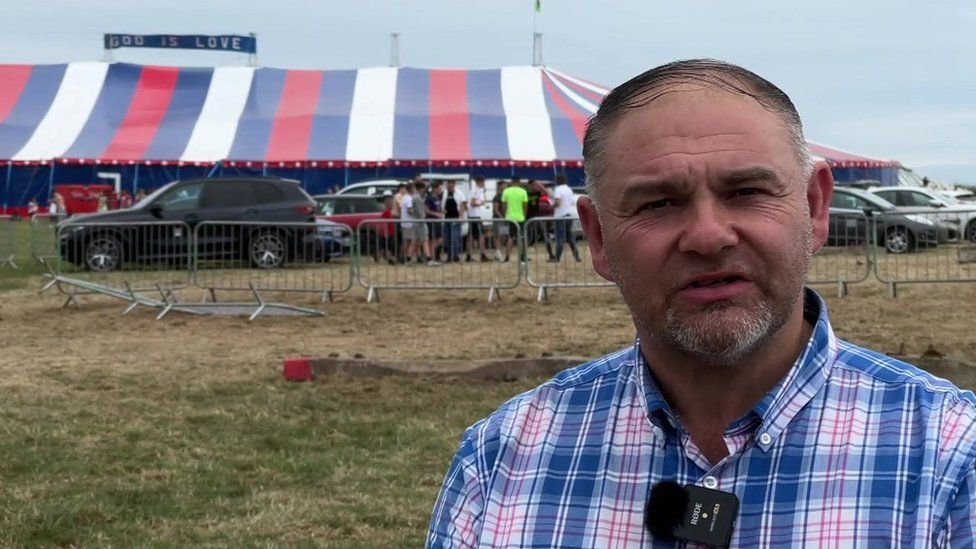 Anger as religious festival descends on Cheshire village - BBC News