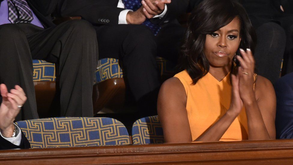 Why there was an empty seat at President Obama's big speech - BBC News