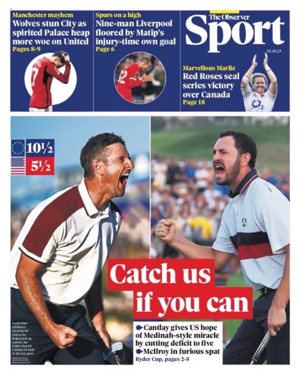 Sunday's back pages - BBC Sport