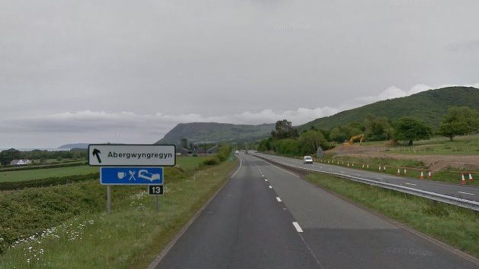 Cynllun £25m i wella'r A55 ger Abergwyngregyn - BBC Cymru Fyw