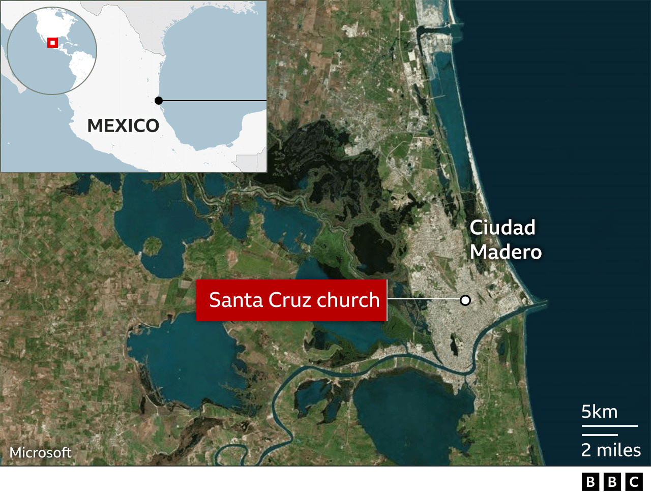 Mexico church: Ten dead after Tamaulipas roof collapse - BBC News