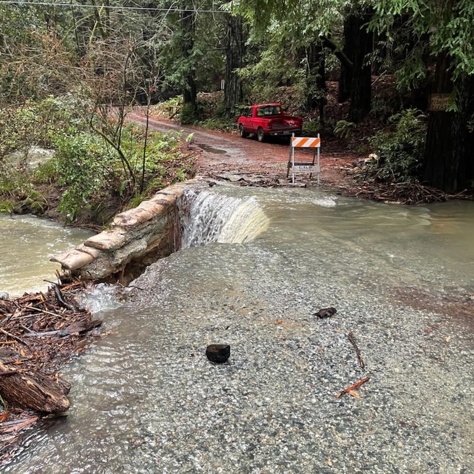 Zip line becomes a lifeline for California community cut off by storms ...