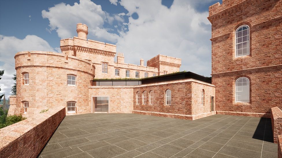 Inverness Castle redevelopment approved - BBC News
