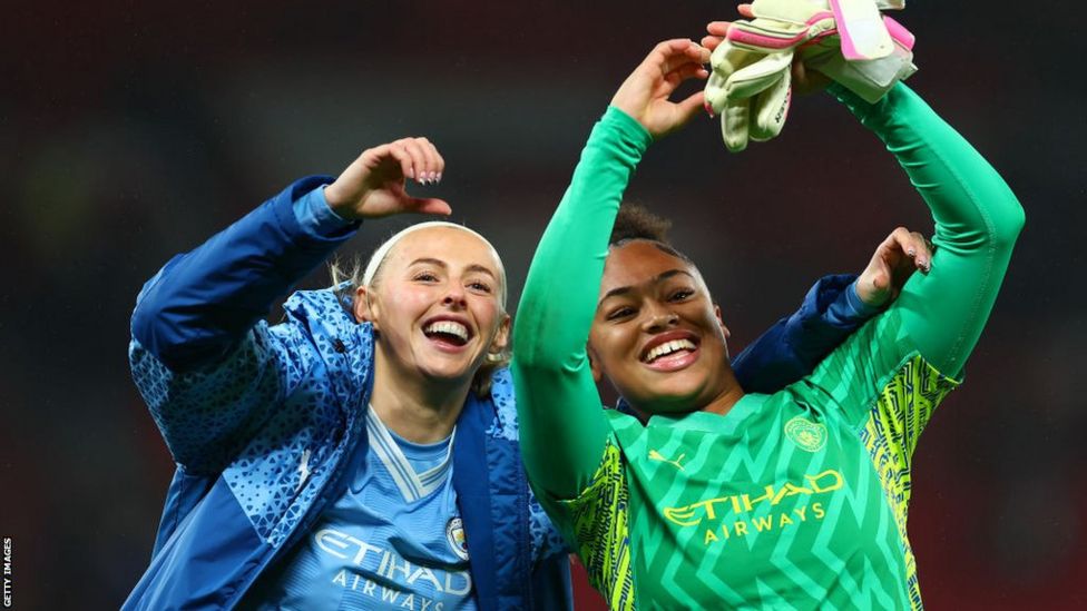 Man Utd 1-3 Man City: Visitors win Manchester derby to boost WSL title ...
