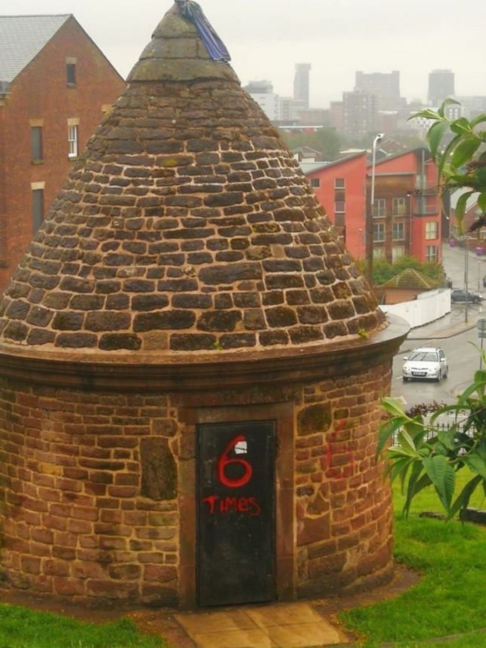 Everton's historic tower vandalised for second time - BBC News