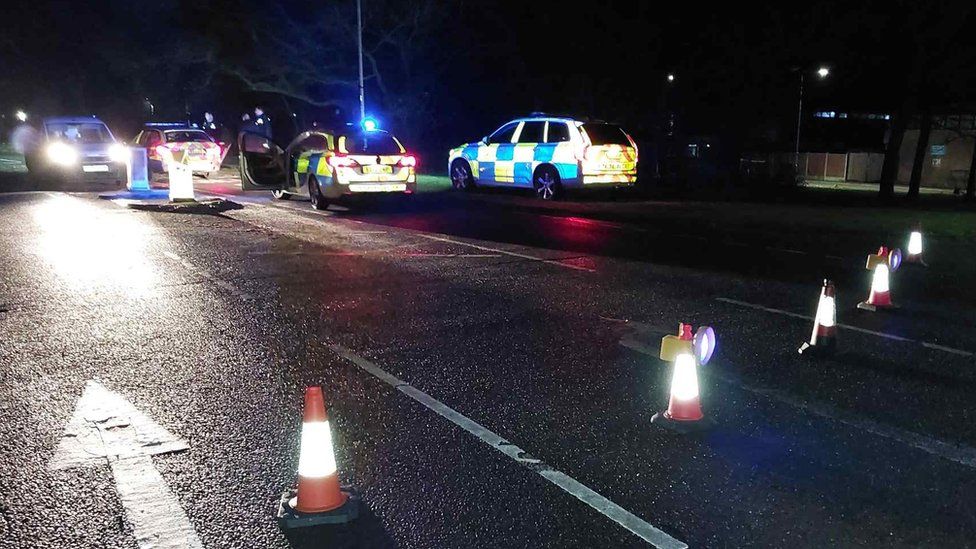 Brentwood Doddinghurst Road crash sees man die eight days later - BBC News