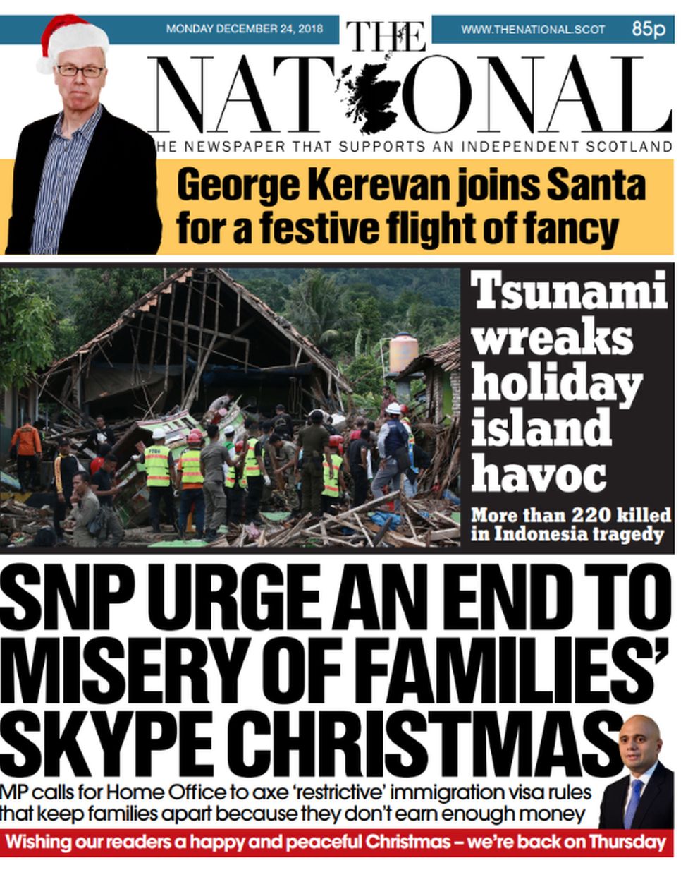 Scotland's papers: Tsunami leaves devastation in its wake - BBC News
