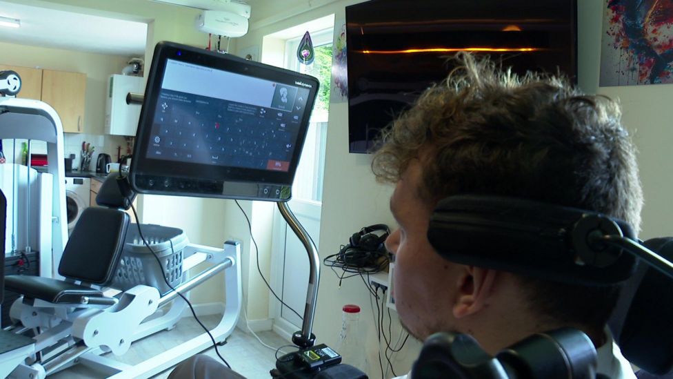 Devon man with locked-in syndrome writes book with eye technology - BBC ...