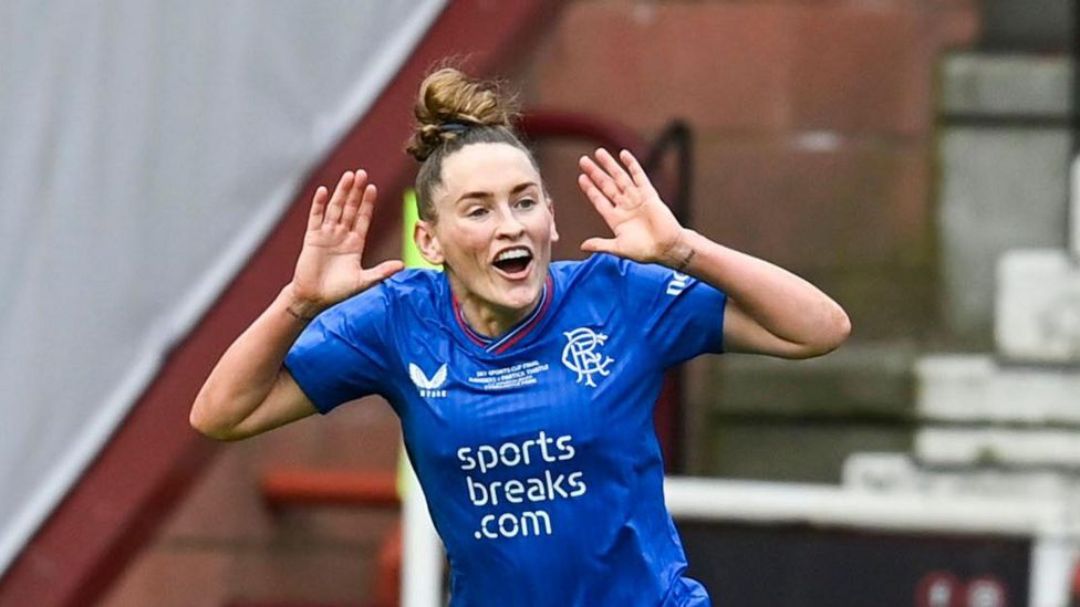 SWPL Cup final player of the match - Rachel Rowe (Rangers) - BBC Sport