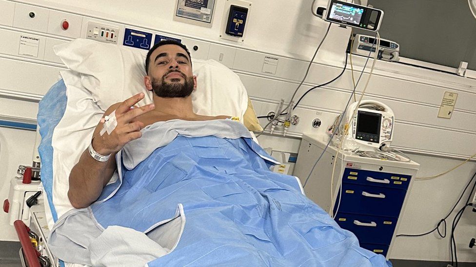 Roman Glass footballers hospitalised after bus crash - BBC News