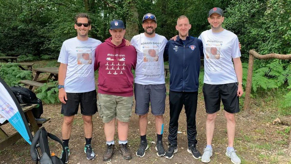 Ross Coniam: #NineForNorah dad's walk to daughter's grave - BBC News